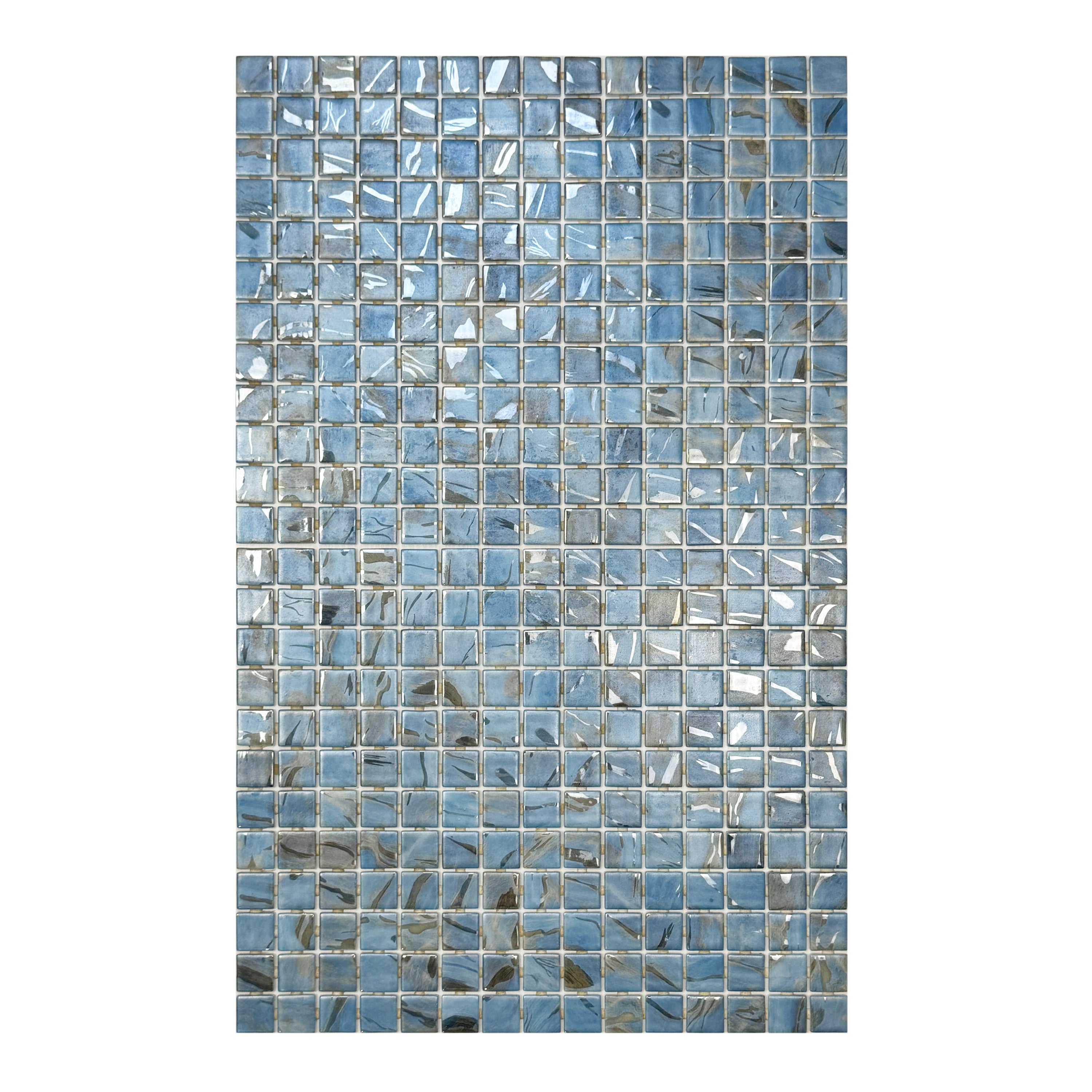 Swimming Pool Mosaic Tiles Dubai/Sky Blue &Baby Blue & Earthy Brown ...