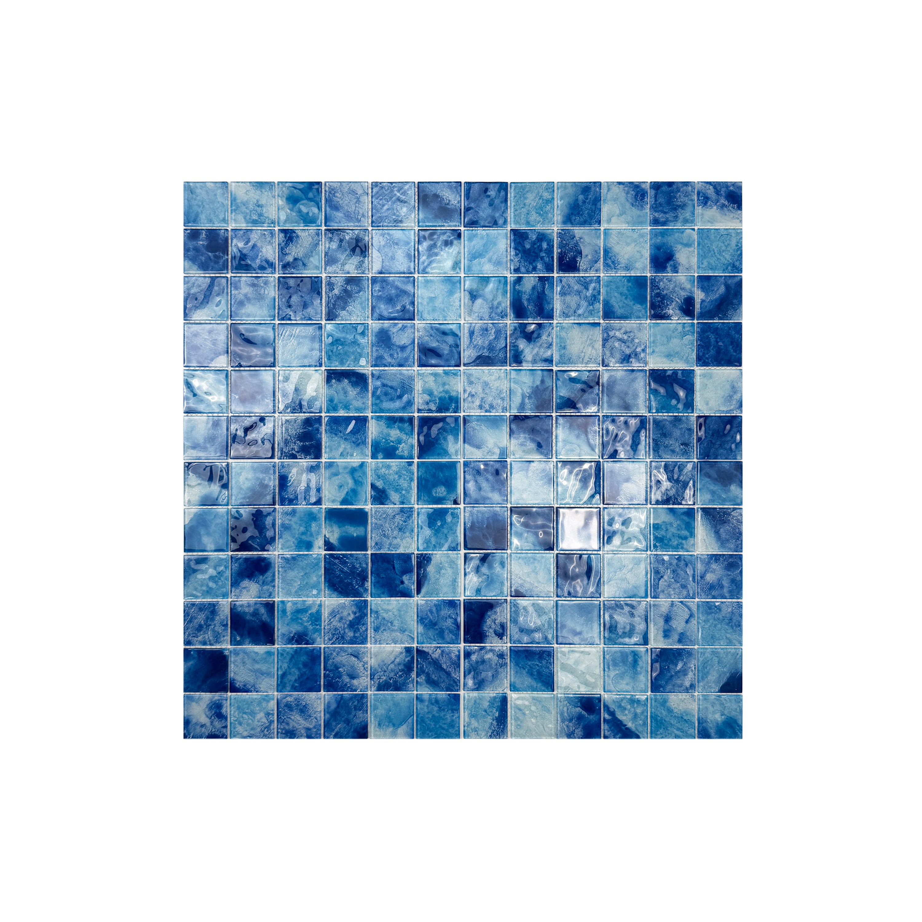 Swimming Pool Mosaic Tiles Dubai/Sky Blue & Ultra Marine Mixed – TileHome