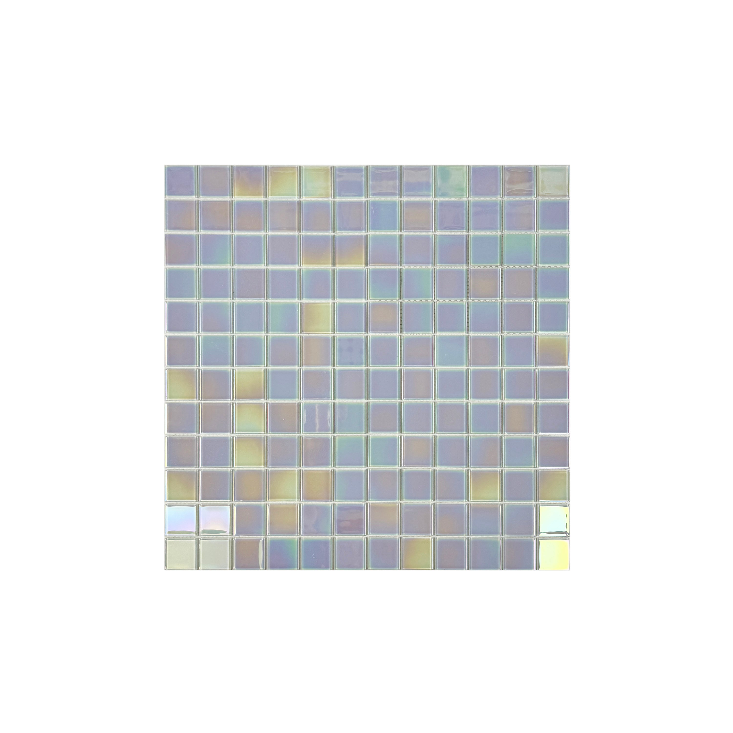 Swimming Pool Mosaic Tiles Dubai/Smoke Blue & White Iridescent Mixed ...